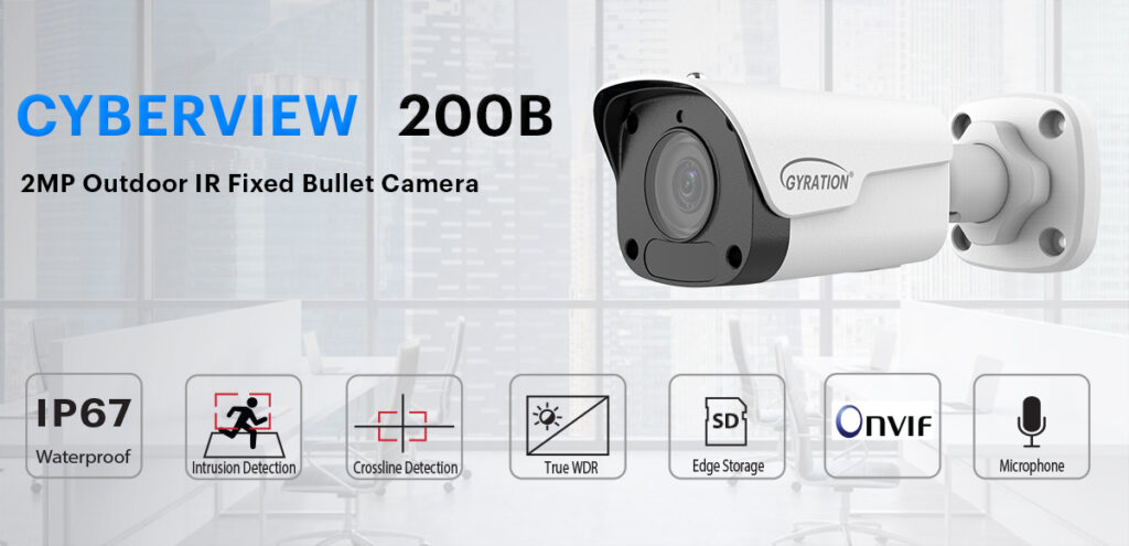 2 MP Outdoor IR Fixed Bullet Camera - Gyration